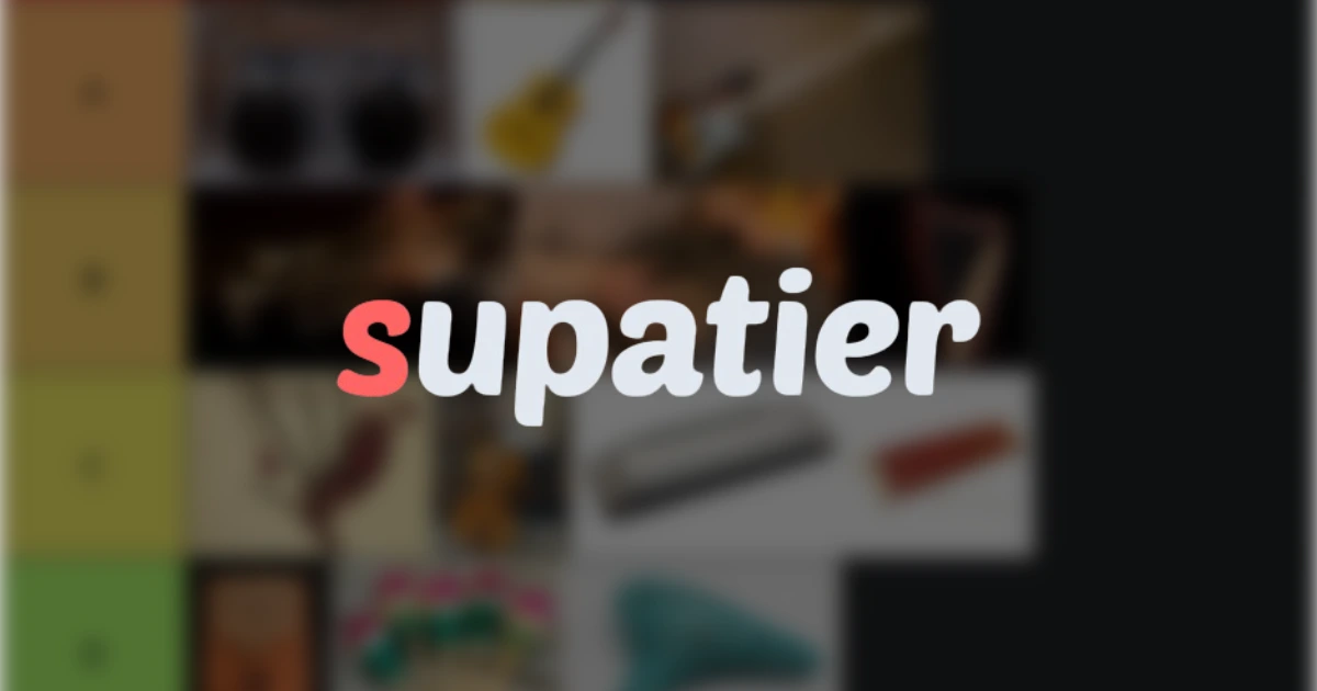 Supatier - Your tierlist maker & template builder